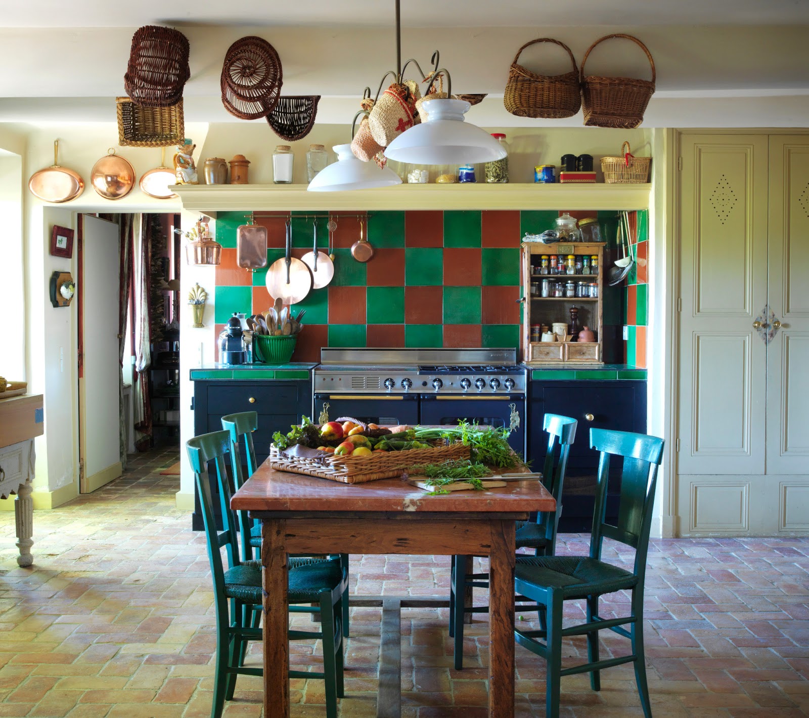 Pretty French Country Kitchen - Interiors By Color