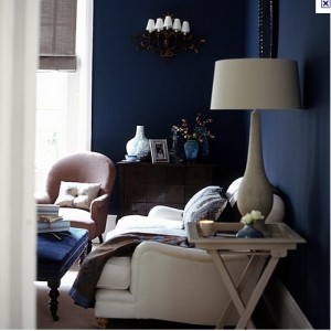 Master Bedroom in Blue Note Benjamin Moore - Interiors By Color