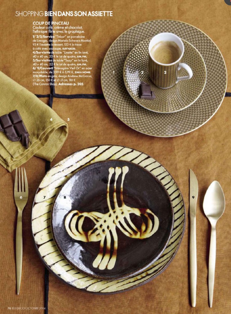 table-settings-brown - Interiors By Color