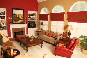 Sherwin Williams Red Bay and Sherwin Williams Empire Gold - Interiors ...