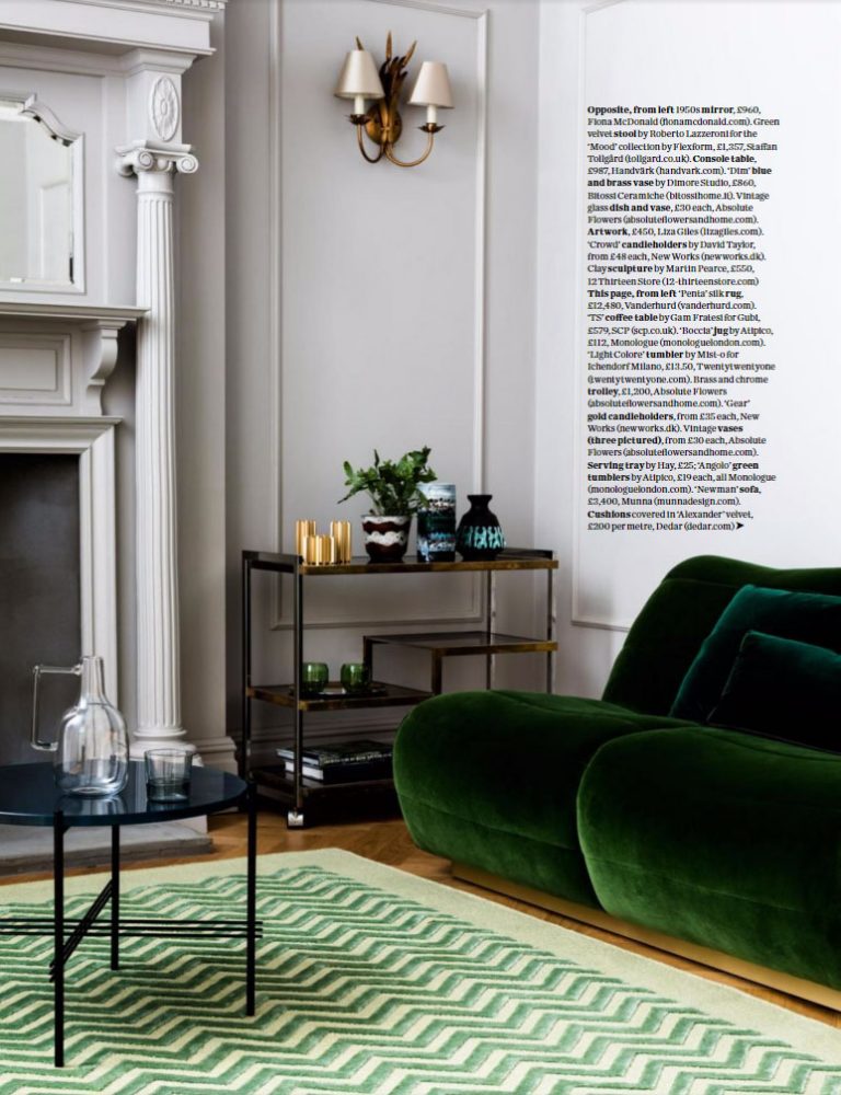 Emerald Sofa Interior Design Trend 2017 - Interiors By Color