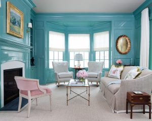 Benjamin Moore’s Mill Springs Blue Walls - Interiors By Color