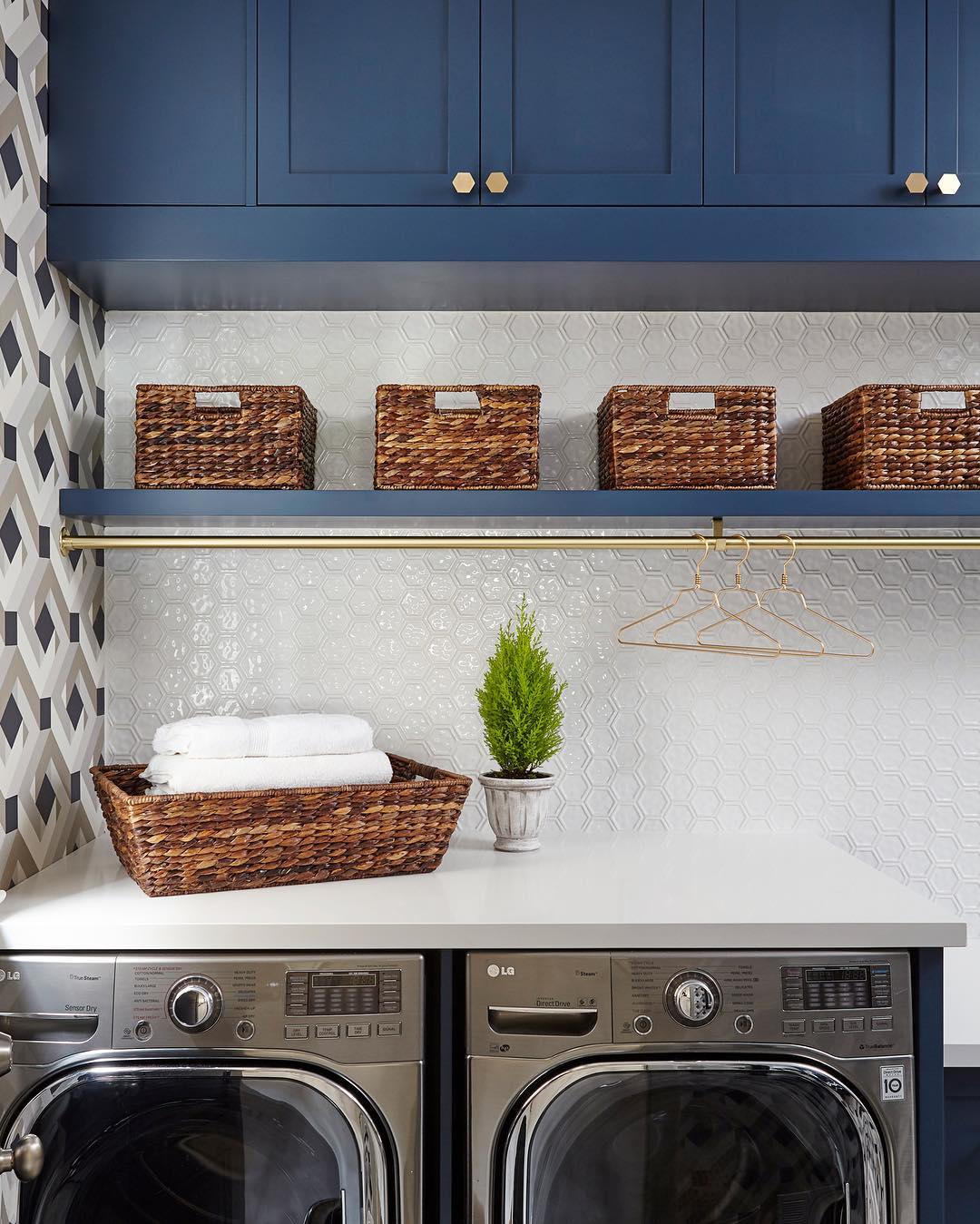 Benjamin Moore Gentleman’s Gray Laundry - Interiors By Color