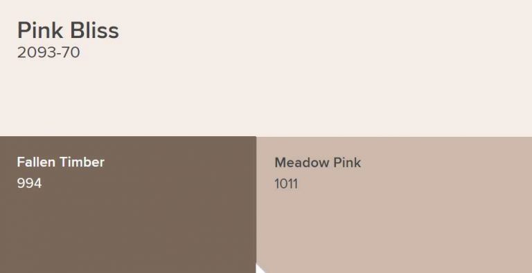 Benjamin Moore Pink Bliss Paint Color Schemes - Interiors By Color