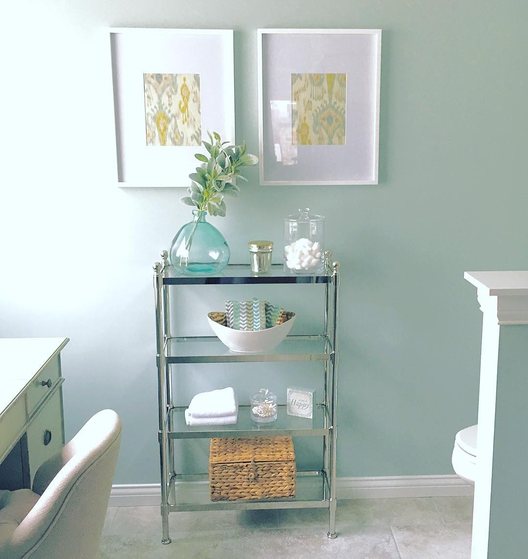 Benjamin Moore Woodlawn Blue Paint Color Scheme Bathroom 1 - Interiors ... Benjamin Moore Woodlawn Blue Paint Color Scheme Bathroom 1 - Interiors ...