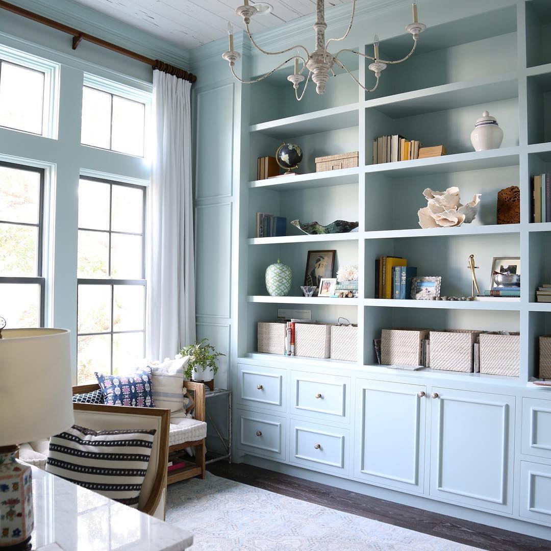 Benjamin Moore Woodlawn Blue Paint Color Schemes - Interiors By Color Benjamin Moore Woodlawn Blue Paint Color Schemes - Interiors By Color