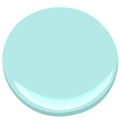 Benjamin Moore Spectra Blue Painted Kitchen Cabinets - Interiors By Color