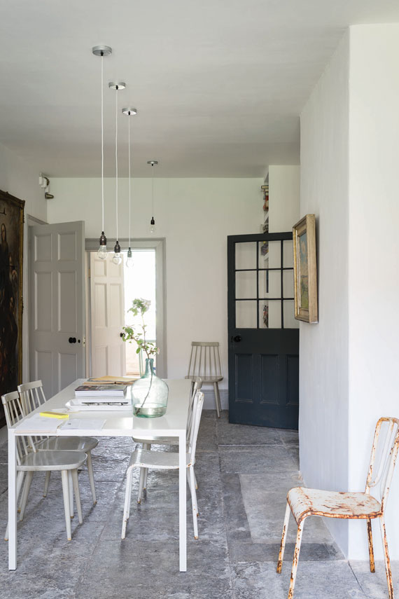 Farrow-Ball-Ammonite-light-gray-paint-color - Interiors By Color