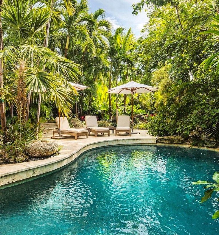 Pool-Landscaping-Ideas-tropical - Interiors By Color