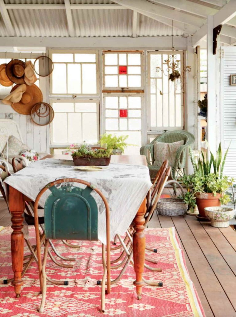 A Rustic Rural Retreat's Beautiful Garden - Interiors By Color