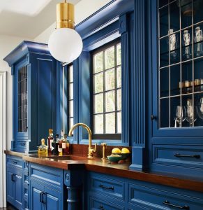 blue kitchens - Interiors By Color