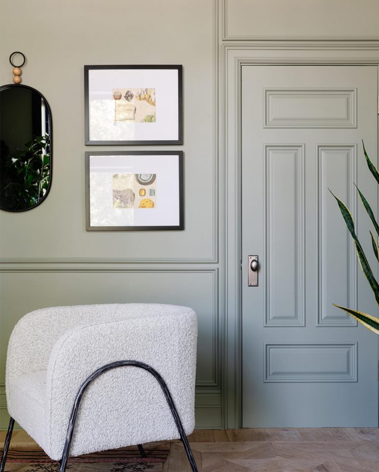 Sherwin Williams Evergreen Fog and Plants - Interiors By Color