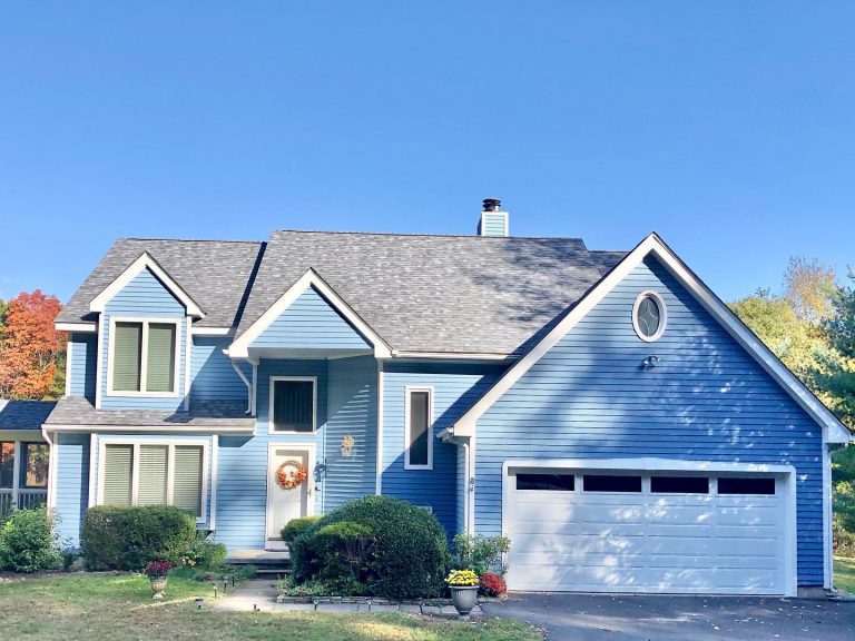 Sherwin Williams Smokey Azurite Exterior Paint Color - Interiors By Color