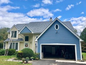 Sherwin Williams Smokey Azurite Exterior Paint Color - Interiors By Color