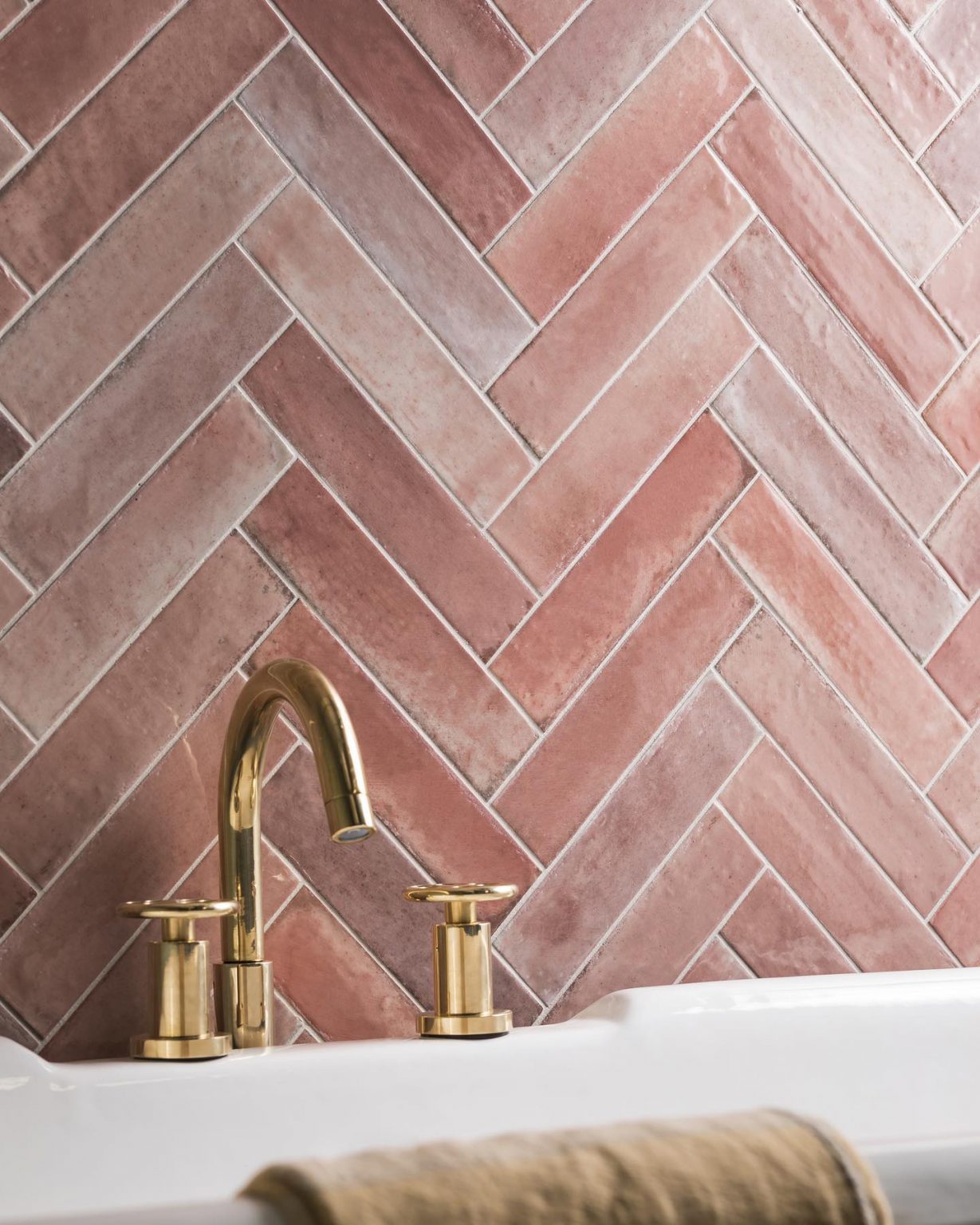 Pink Tiles Bathroom Ideas - Interiors By Color