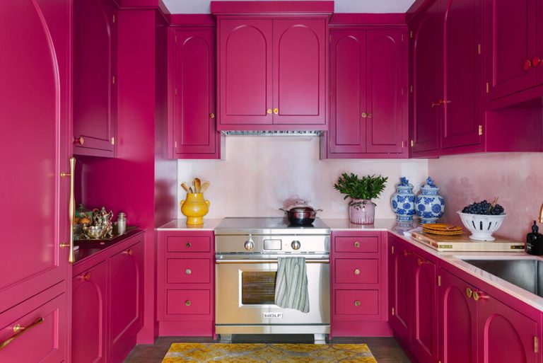 12+ Pink Paint Colors for Your Kitchen Cabinets that are Inspirational!