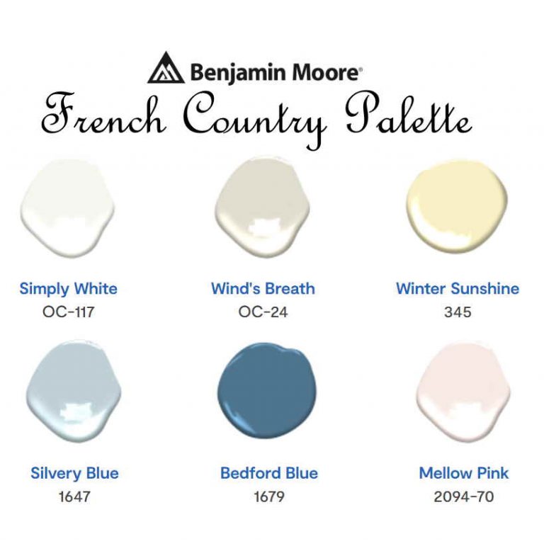 Benjamin Moore French Country Color Palette - Interiors By Color