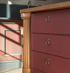 Edward-Bulmer-Paint-Sang-de-Boeuf-pink-cabinets - Interiors By Color