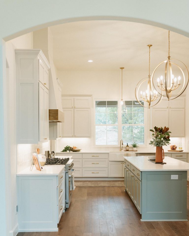 Southern Charm Kitchen in White and Green - Interiors By Color