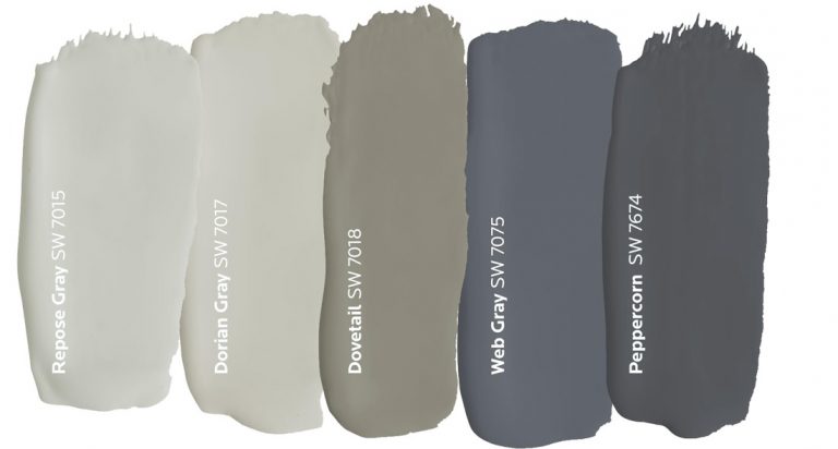 Gray Paint Color Schemes - Best 2018 Gray Paint Color Trends