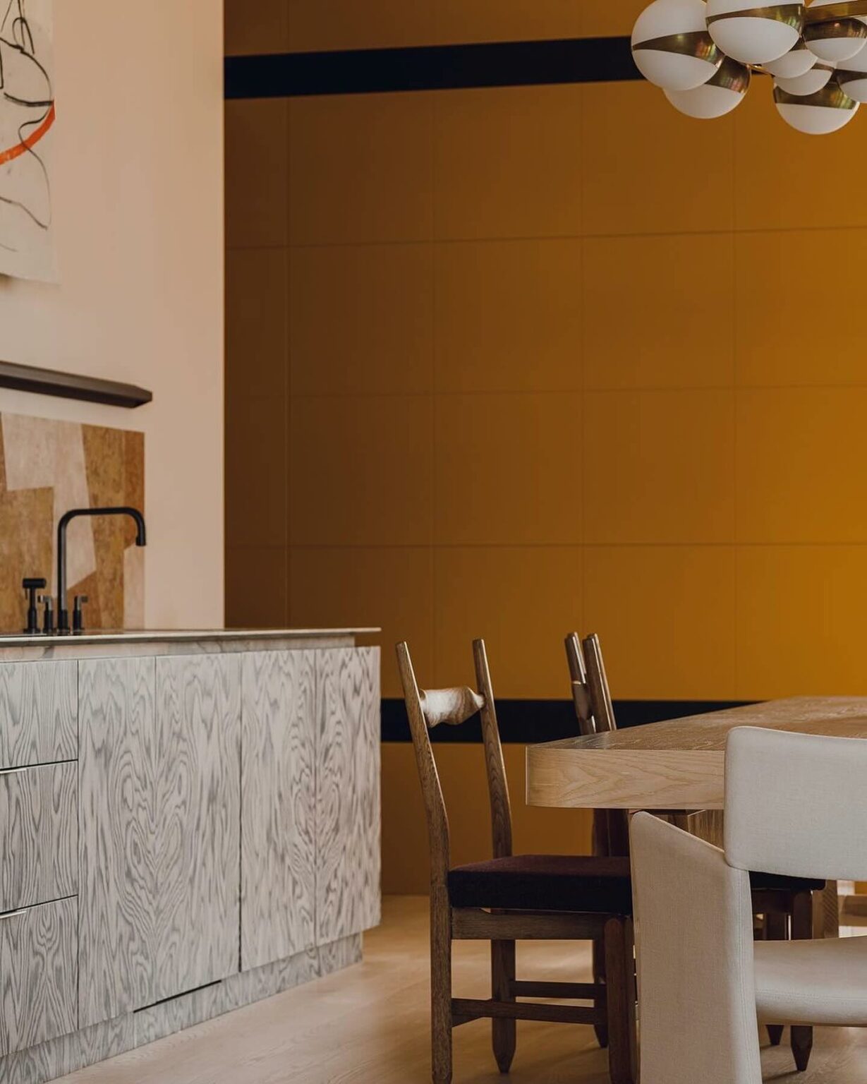 Modern Ochre Yellow Interior Design - Interiors By Color