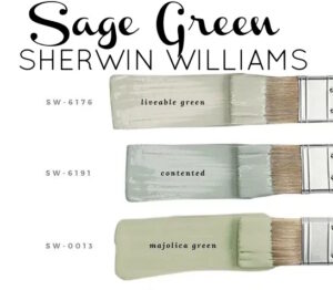 Sherwin-Williams-Sage-Green-Paint-Colors - Interiors By Color